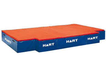 HART Cut Out High Jump Mat - 50cm - Royal and Red - RHSports Catalogue