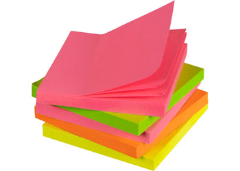 Sticky Notes Brilliant 75x75mm Astd Col – PK5 - MTA Catalogue