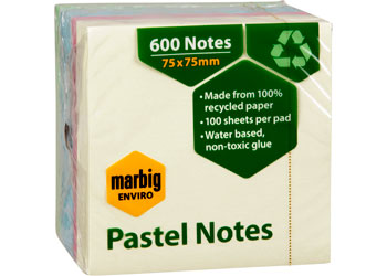 Sticky Notes Pastel 75x75mm – PK 6 - MTA Catalogue