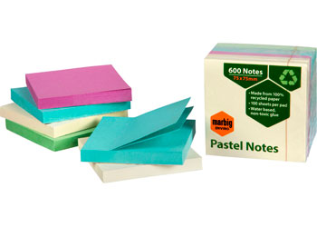 Sticky Notes Pastel 75x75mm – PK 6 - MTA Catalogue
