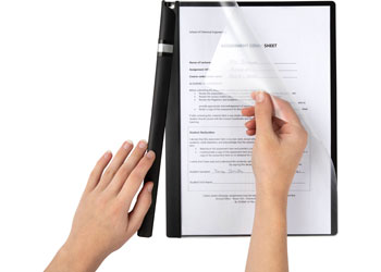 Marbig File A4 Spine Clamp Black - MTA Catalogue