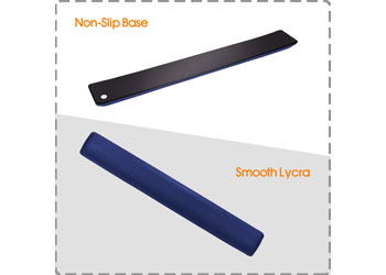 DAC Keyboard Gel Wrist Support Straight MP128 Blue - MTA Catalogue