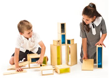 Natural Spaces – Mirror & See Through Coloured Blocks-18 pieces - MTA ...