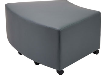 Aalto – Curved Ottoman – Grey - MTA Catalogue