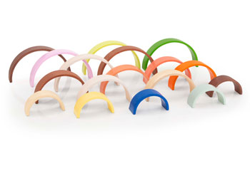 MTA Spaces – Colourful Wooden Arches – 24 pieces - MTA Catalogue