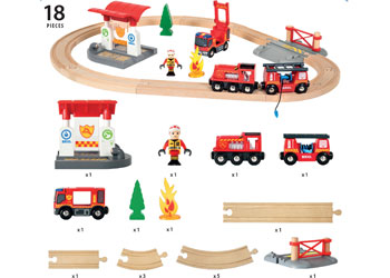 BRIO – Firefighter Set, 18 pieces - MTA Catalogue