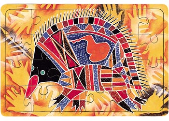 Tuzzles Aboriginal Art Animal Puzzles Set of 4 - MTA Catalogue