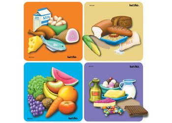Tuzzles Food Groups Raised Puzzle Set - MTA Catalogue
