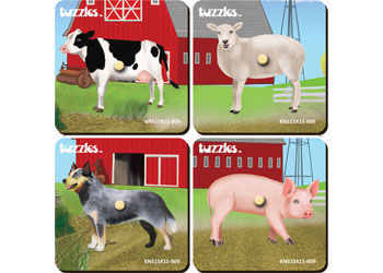 Farm Animals Inset Knob Puzzle Set - MTA Catalogue