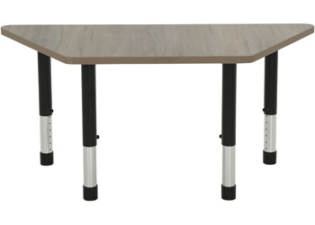 Trapezoidal Table Top – 120 x 50cm – Dark Oak - MTA Catalogue