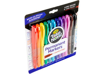 Crayola Take Note Permanent Markers Pack 12 - MTA Catalogue