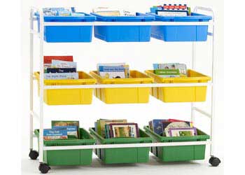 Book Trolley with 9 Tubs - MTA Catalogue