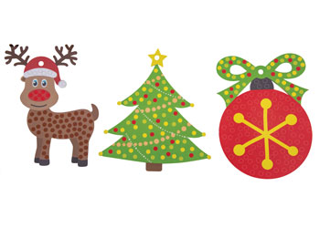 Christmas Mosaic Ornaments – Pack of 3 - MTA Catalogue