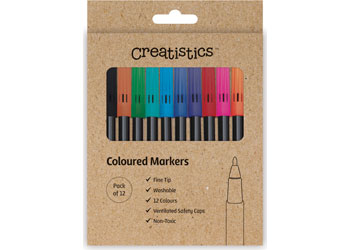 Creatistics Coloured Markers – Pack of 12 - MTA Catalogue