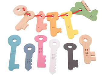 Rainbow Wooden Keys 11pc - MTA Catalogue