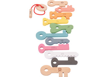 Rainbow Wooden Keys 11pc - MTA Catalogue