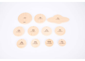 Wooden Solar System Discs – Set of 11 - MTA Catalogue