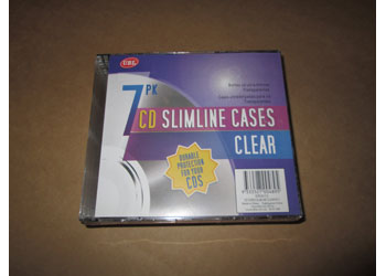 CD Protection Cases Slimline Clear Plastic 7 Pack - MTA Catalogue