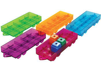 Tens Frames Trailers for 2cm Cubes – Set of 10 - MTA Catalogue