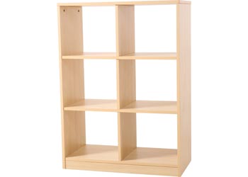 Natural Spaces – Open Back 6 Compartment Cabinet - MTA Catalogue