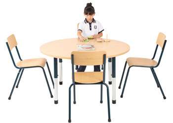 Milan Education – Round Table – 120cm – 57 – 79.5cm - MTA Catalogue