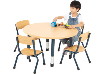 Milan Education – Round Table – 85cm – 39 – 61.5cm - MTA Catalogue