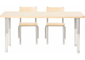 Natural Spaces – Rectangle Table – Maple – 150 X 60cm – 57 – 79.5cm ...