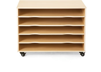 Natural Spaces Wooden Paper Storage Trolley - MTA Catalogue