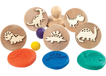 Dinosaur Wooden Stamps – Set of 6 - MTA Catalogue