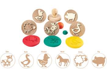 Farm Animal Wooden Stamps – Set of 6 - MTA Catalogue