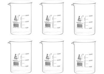 400 ml Borosilicate Beakers – Pack of 6 - MTA Catalogue