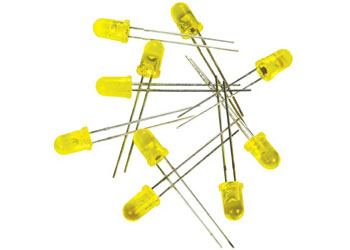 LED Light Yellow – 0.5cm – 10 pieces - MTA Catalogue