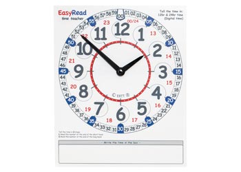 Easy Read Clock Dial – Teacher 39 x 32cm each - MTA Catalogue