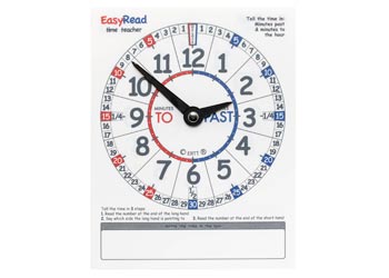 Easy Read Clock Dial – Student – 15x19cm Set of 10 - MTA Catalogue