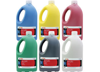 Student Acrylic Primary Paint Set of 6 - MTA Catalogue