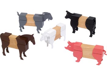 Farm Animals Block Mates & Wooden Blocks Kit – 25 pieces - MTA Catalogue