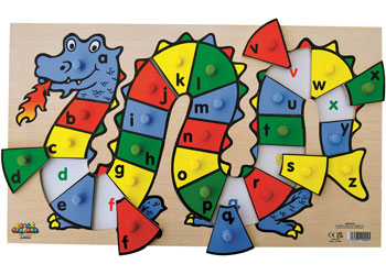 Dragon ABC Peg Puzzle 26pc - MTA Catalogue