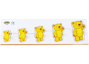 Teddy Sorting Board 5 Pieces - MTA Catalogue