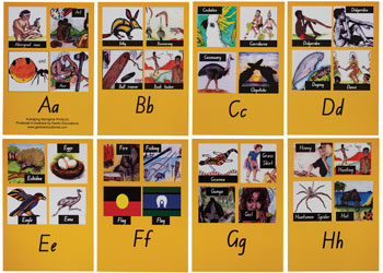 Aboriginal ABC Alphabet Cards – NSW Font - MTA Catalogue