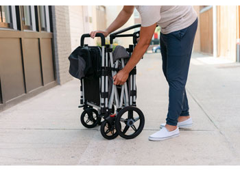 Larktale 4-Seater Stroller Wagon Caravan Grey / Green - MTA Catalogue