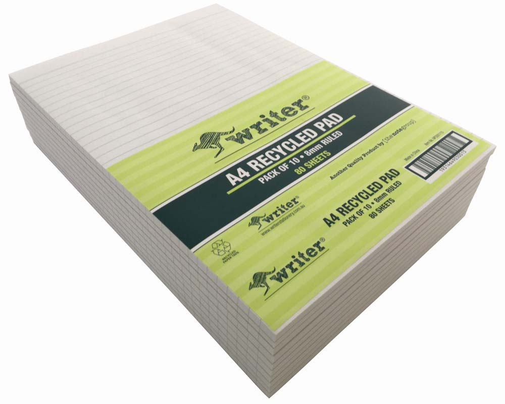 Recycled Office Pad Ruled A4 80 Sheet - MTA Catalogue