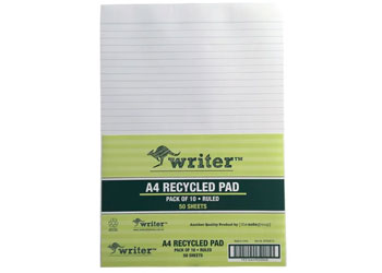 Recycled Office Pad Ruled A4 50 Sheet - MTA Catalogue
