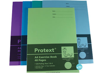 QLD Ruled Exercise Book Years 3 & 4 Pack of 20 - MTA Catalogue