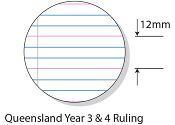 QLD Ruled Exercise Book Years 3 & 4 Pack of 20 - MTA Catalogue