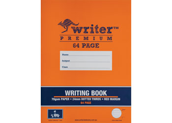 Dotted Thirds 24mm Writing Books 245 x 300 mm 64 pages - MTA Catalogue