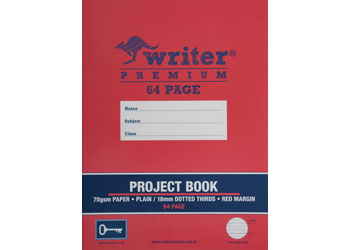 Writing Book Plain and 18mm Dotted Thirds - MTA Catalogue