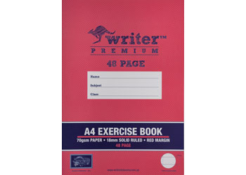 18mm Exercise Book A4 48 Pages - MTA Catalogue