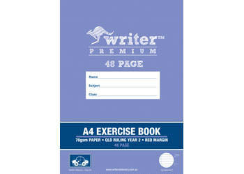 QLD Year 2 Exercise Book A4 48 Pages Pack of 20 - MTA Catalogue
