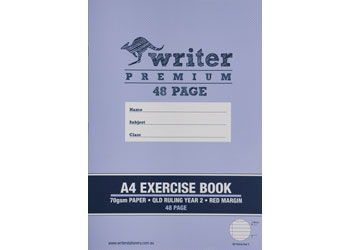 QLD Year 2 Exercise Book A4 48 Pages - MTA Catalogue