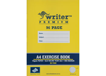 QLD Year 3/4 Exercise Book A4 96 Pages - MTA Catalogue